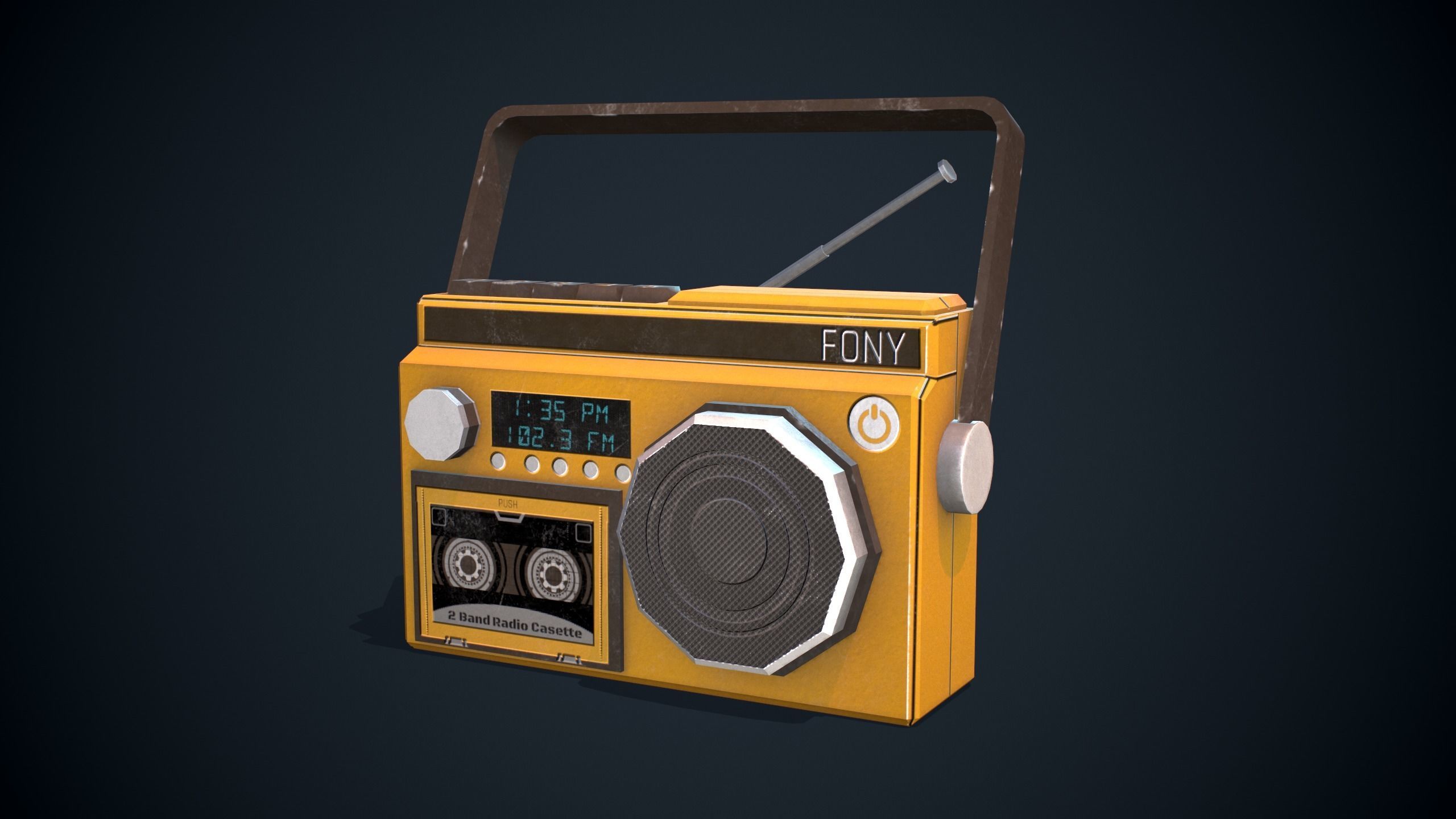 3D model Radio - 3D Prop VR / AR / low-poly | CGTrader