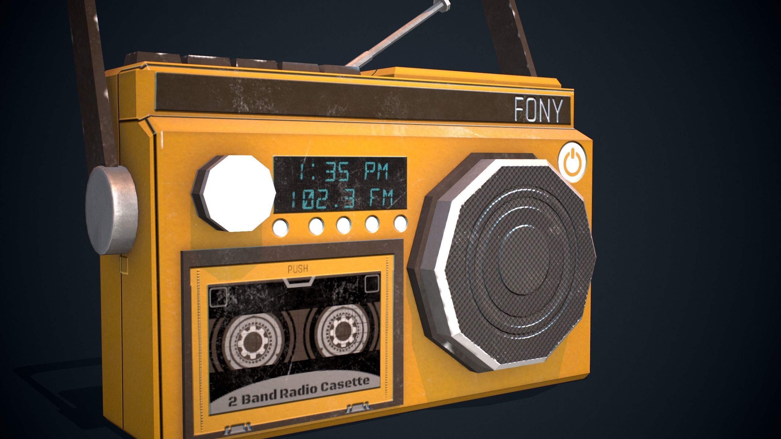 3D model Radio - 3D Prop VR / AR / low-poly | CGTrader