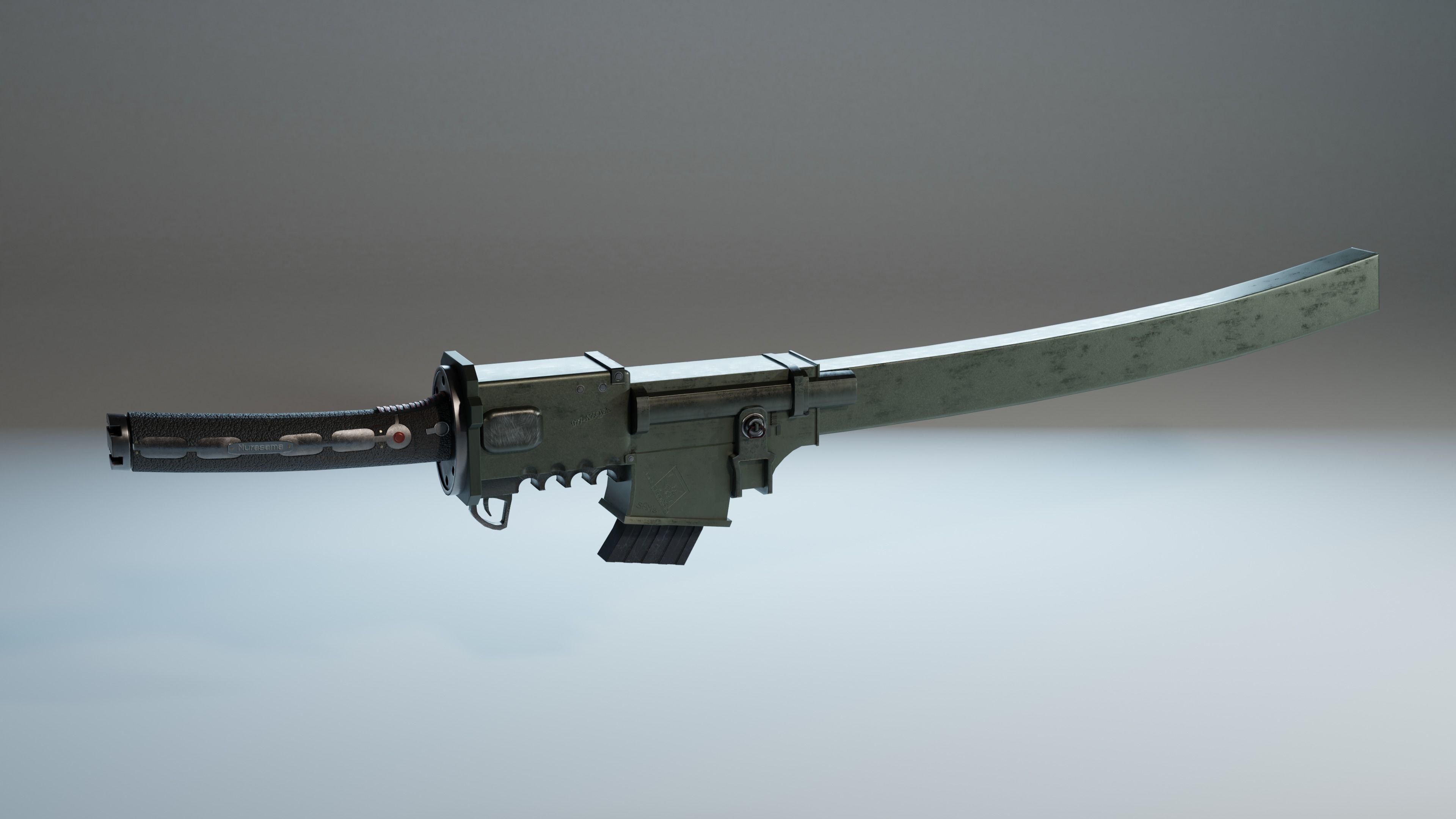 3D model Murasama- Metal gear rising Revengence VR / AR / low-poly ...