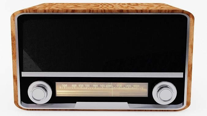 3D model Radio retro VR / AR / low-poly | CGTrader