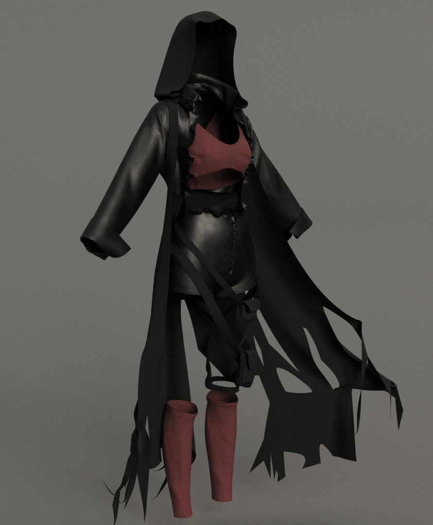 Anime Costume 3D model | CGTrader