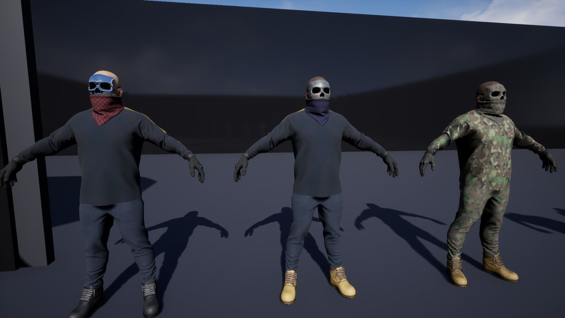 3D model Masked man VR / AR / low-poly rigged animated | CGTrader