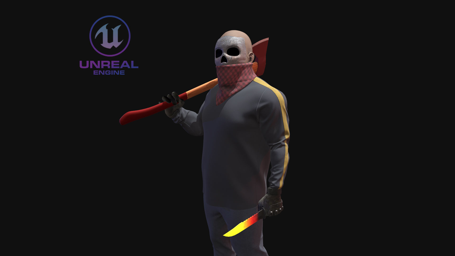 3D model Masked man VR / AR / low-poly rigged animated | CGTrader