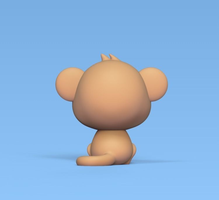 Baby Monkey 3D model 3D printable | CGTrader
