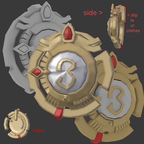 Identity V Joseph DM badge 3D model 3D printable | CGTrader