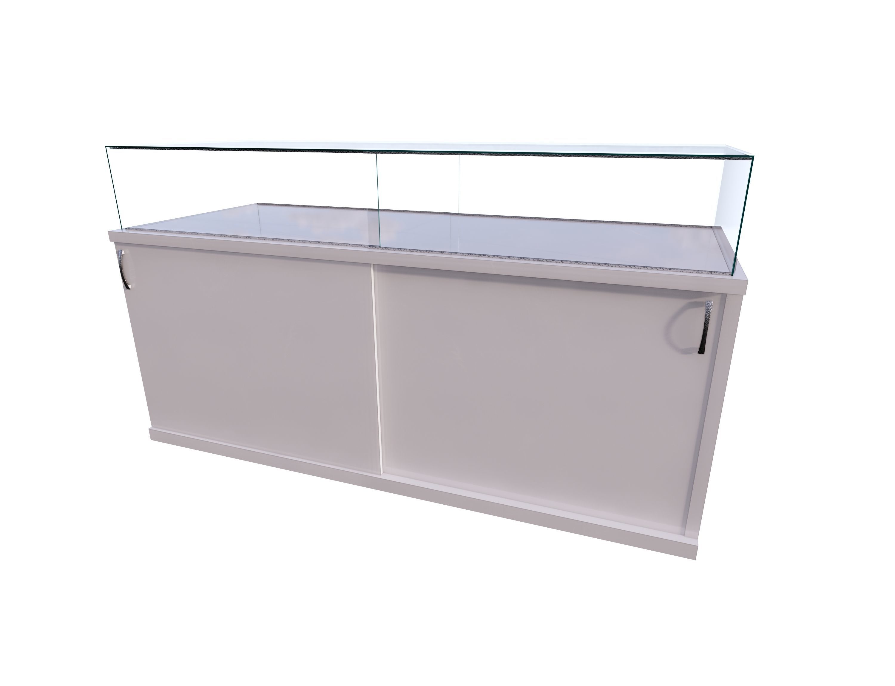 Glass Display Cabinet 3D model free 3D model 3D printable | CGTrader