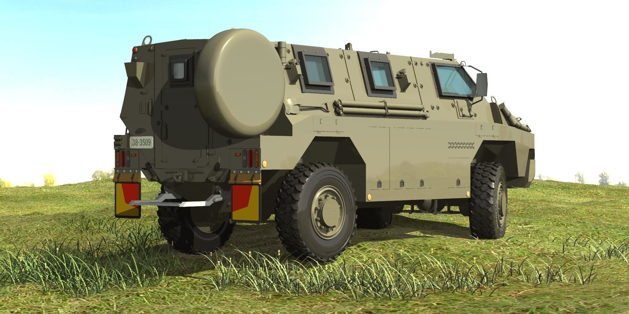 JGSDF MRAP Bushmaster 3D model | CGTrader