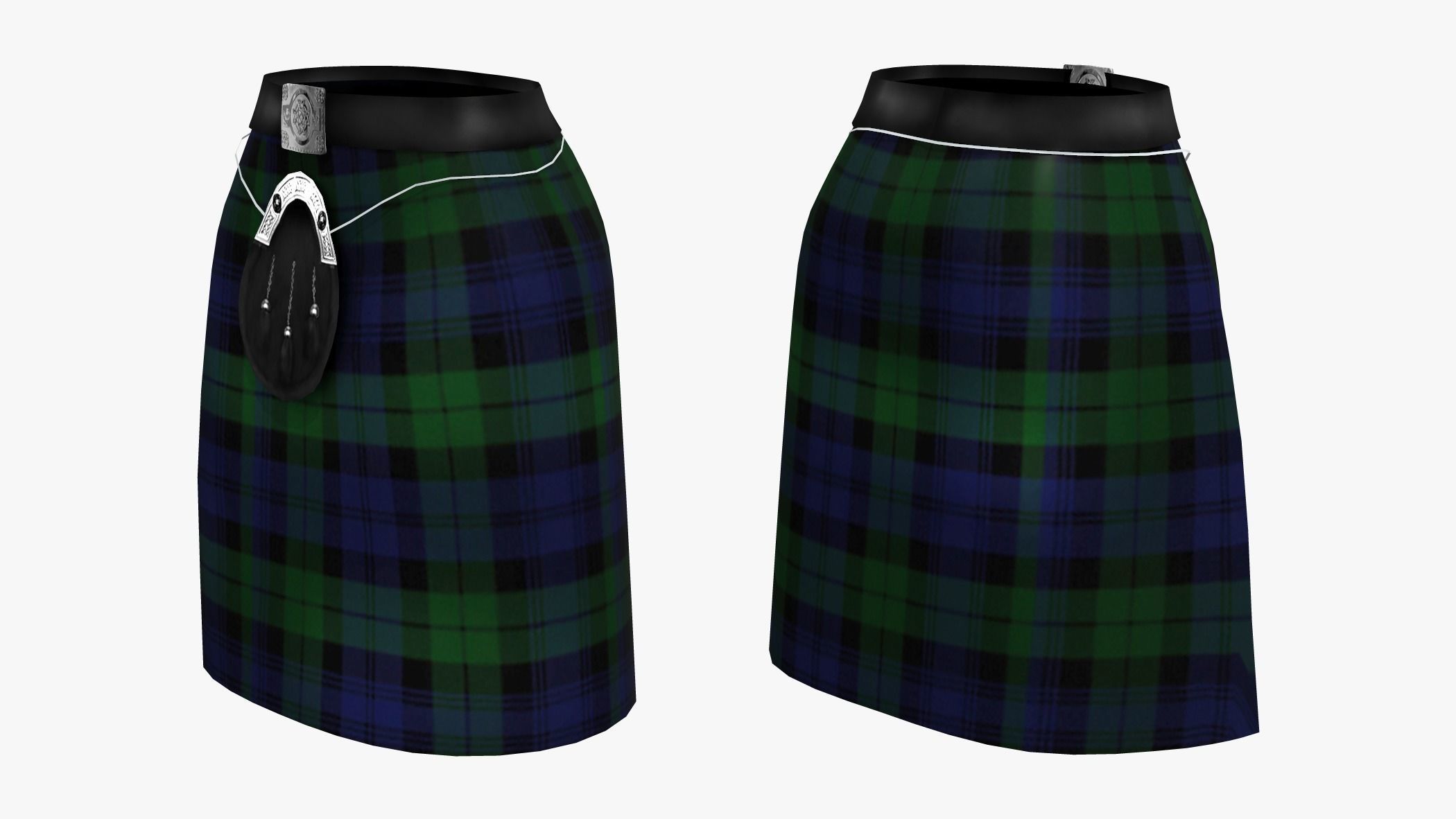 3D model Mens Kilt VR / AR / low-poly | CGTrader