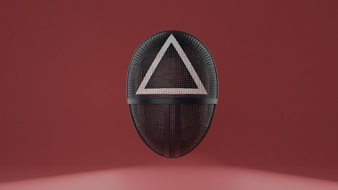 SQUID GAME GUARD MASK 3D model 3D printable | CGTrader