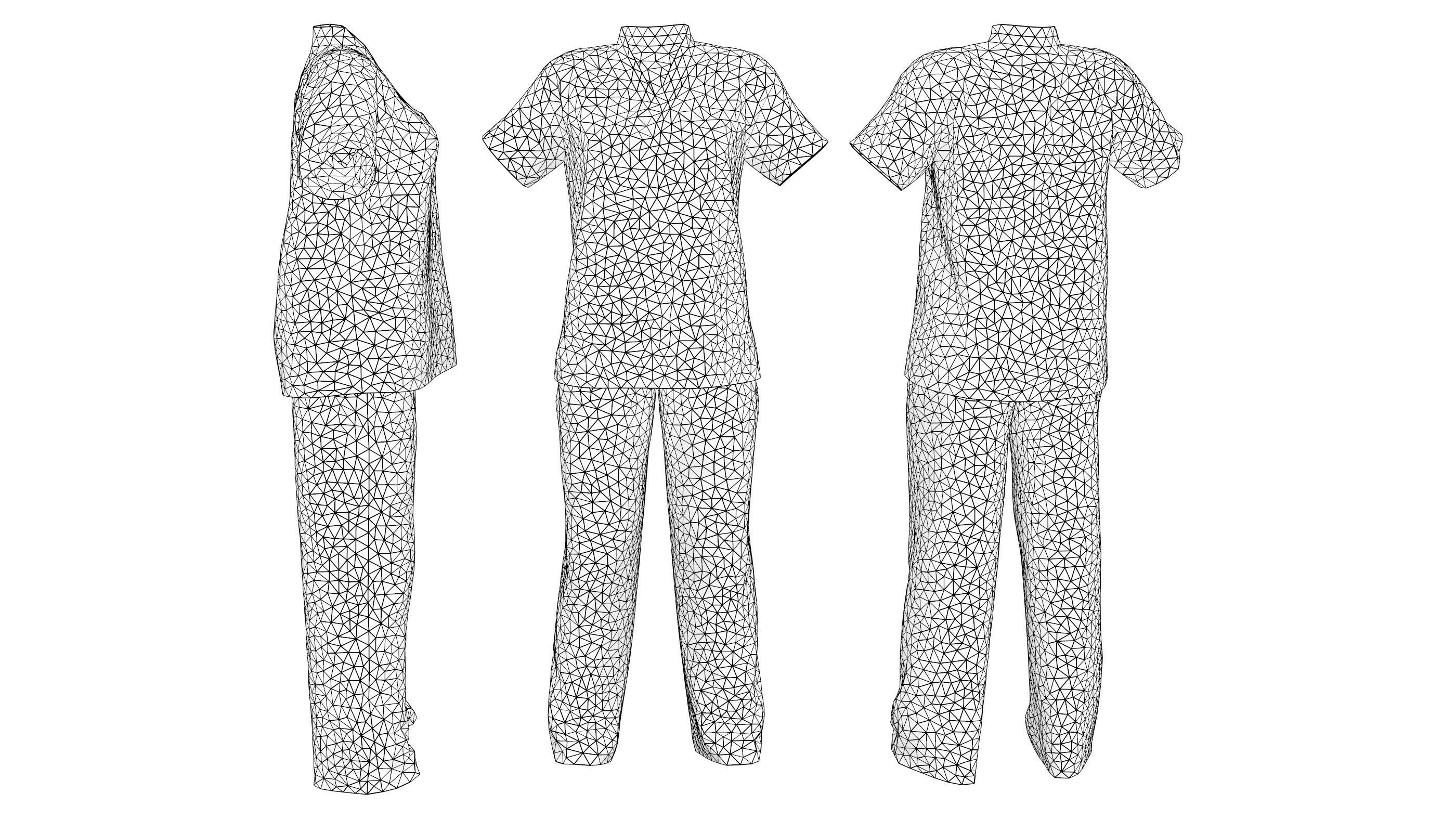 3D model Ladies Scrub VR / AR / low-poly | CGTrader