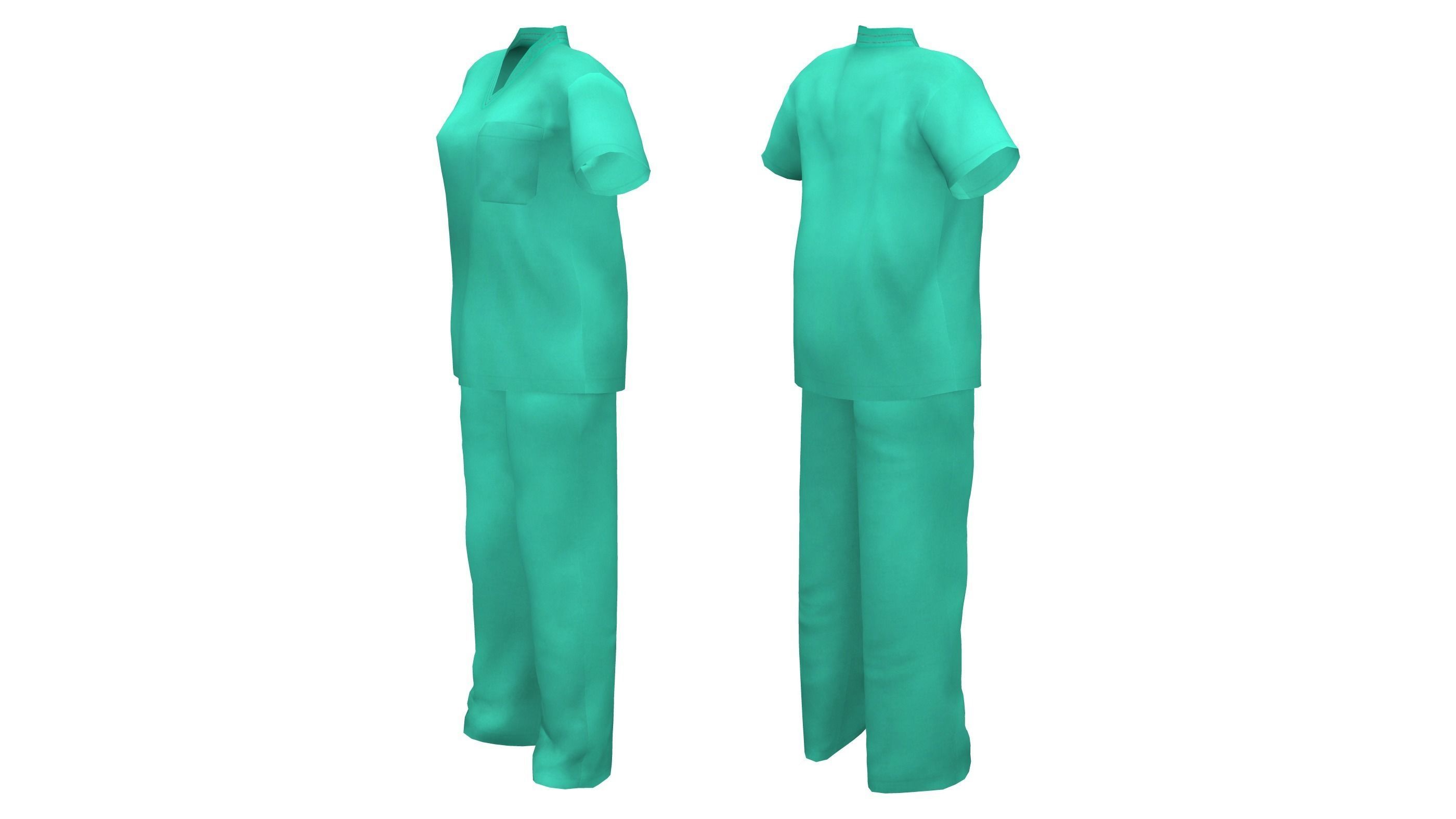 3D model Ladies Scrub VR / AR / low-poly | CGTrader