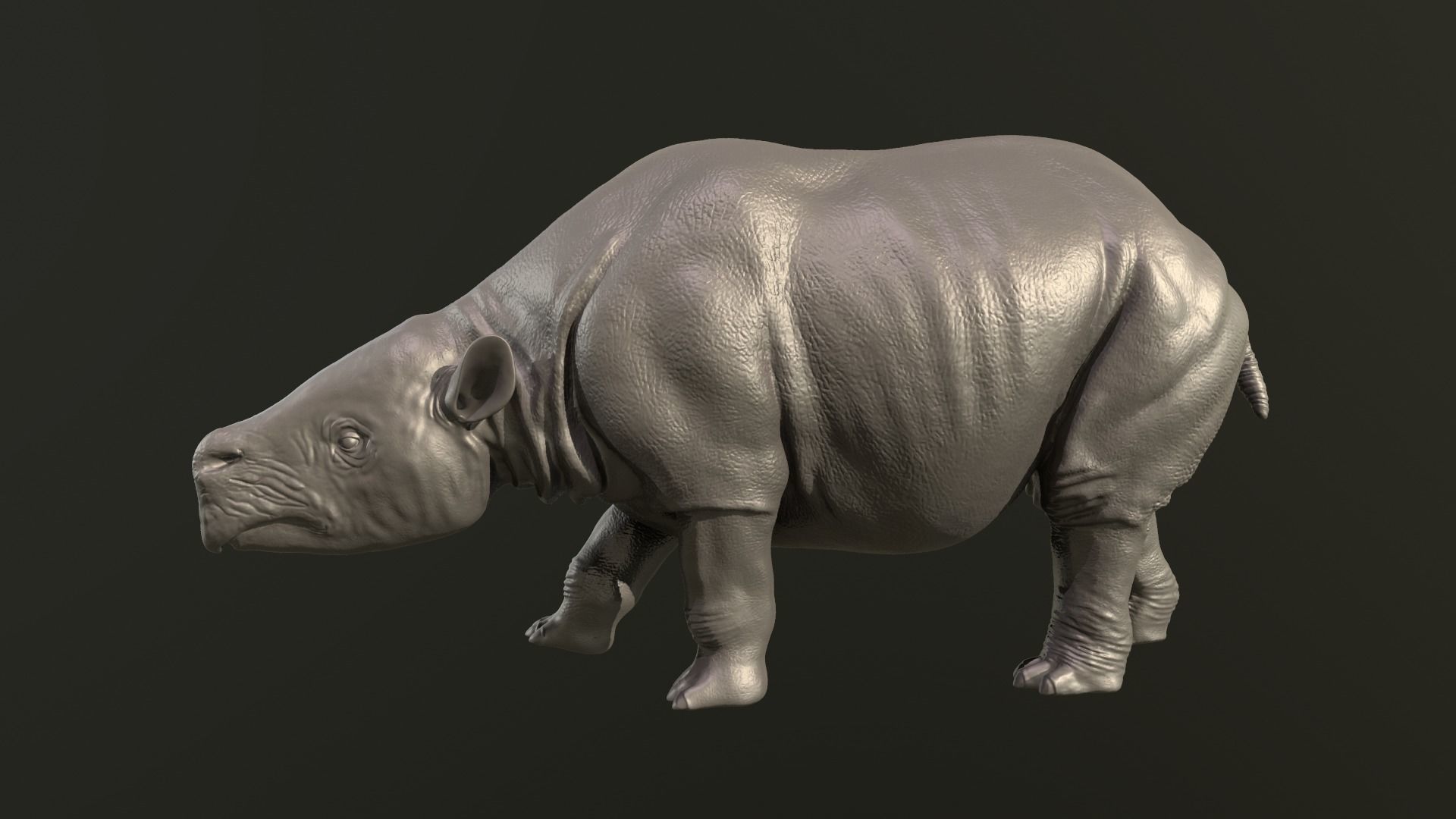 Toxodon rhinoceros 3D model 3D printable | CGTrader
