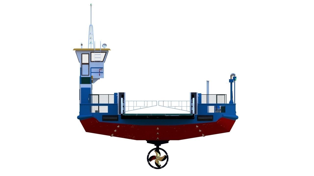 3D model car ferry boat version-2- VR / AR / low-poly | CGTrader