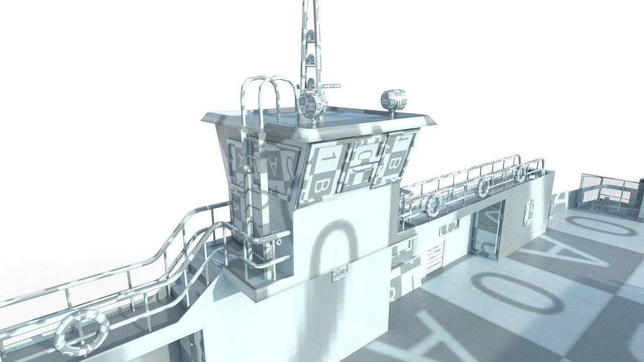3D model car ferry boat version-2- VR / AR / low-poly | CGTrader