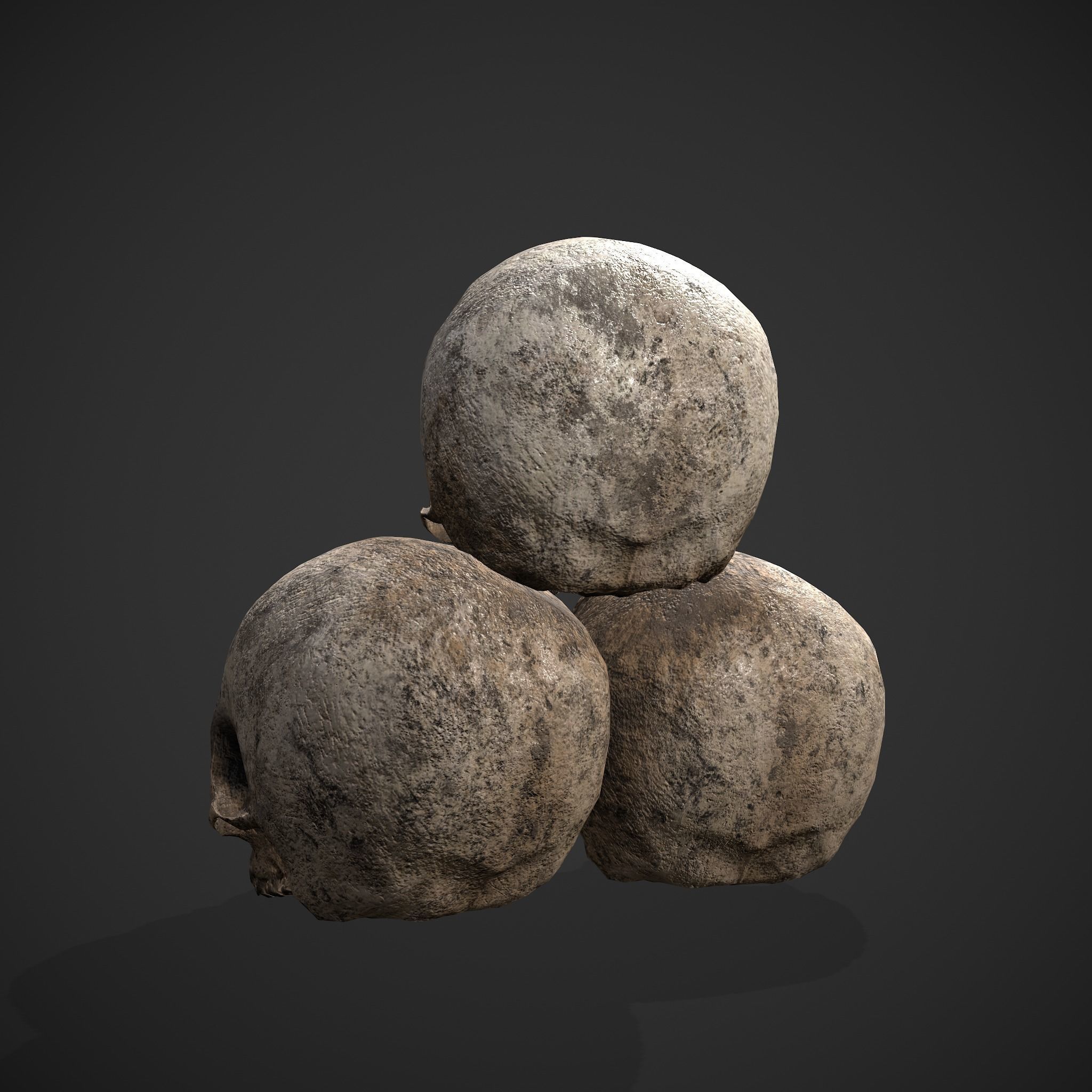 3D model Skull Piles VR / AR / low-poly | CGTrader