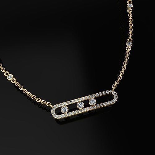 Messika Pendant 3D model 3D printable | CGTrader