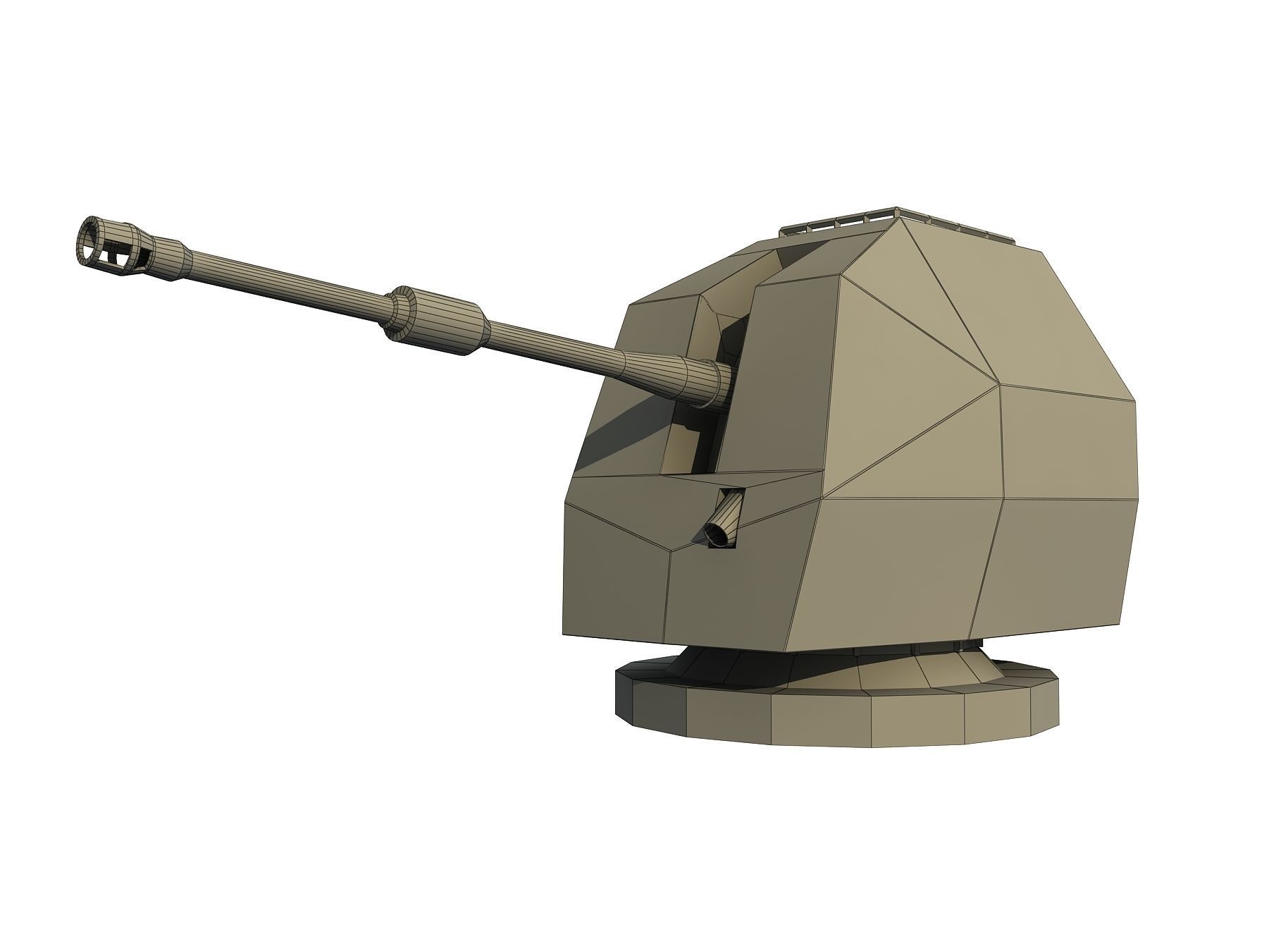 MK 8 114 MM NAVAL GUN 3D model | CGTrader