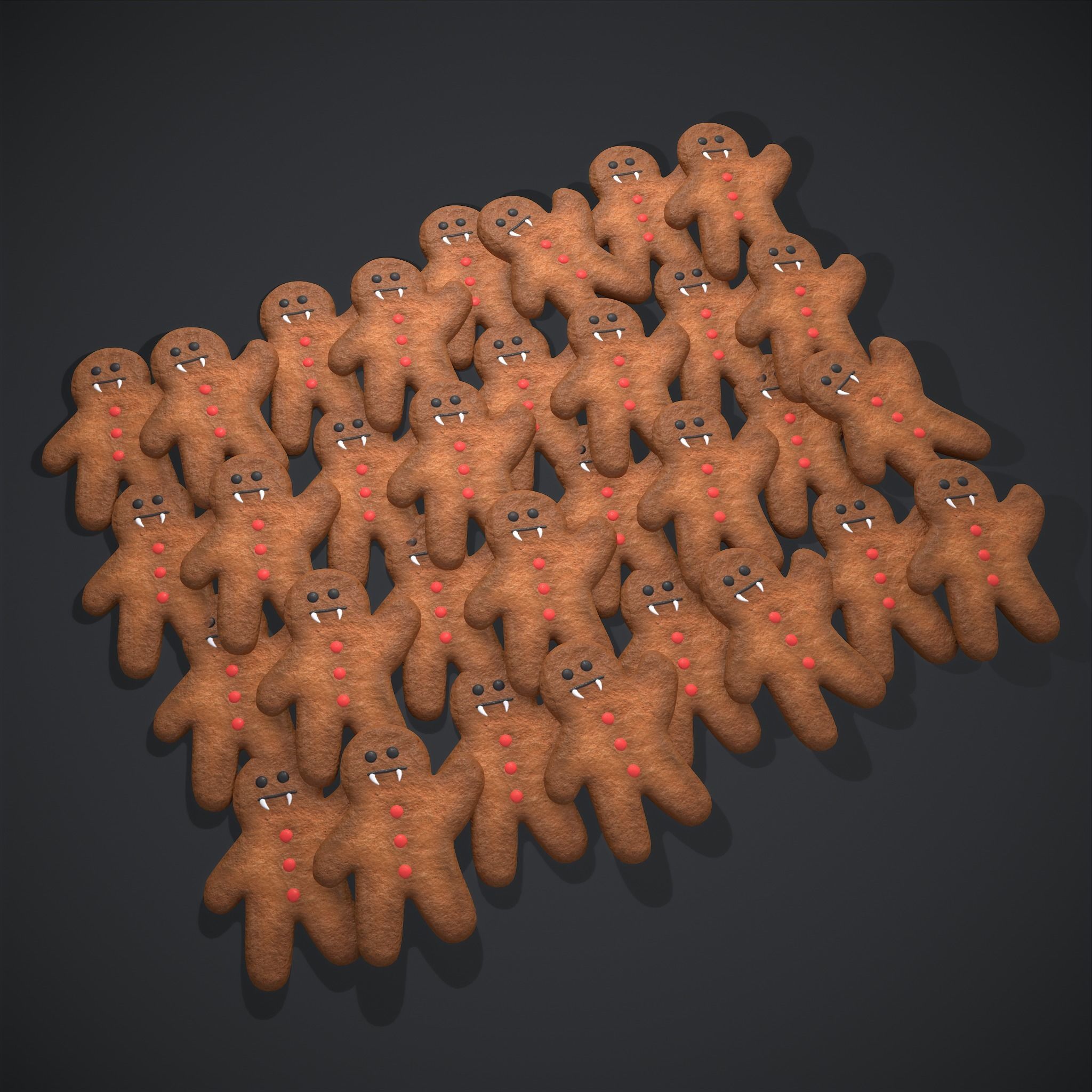 3D model Evil Ginger Bread Man VR / AR / low-poly | CGTrader