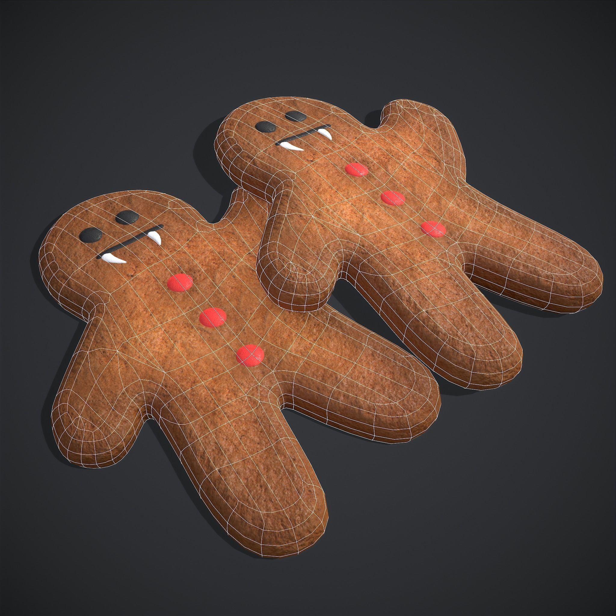 3D model Evil Ginger Bread Man VR / AR / low-poly | CGTrader
