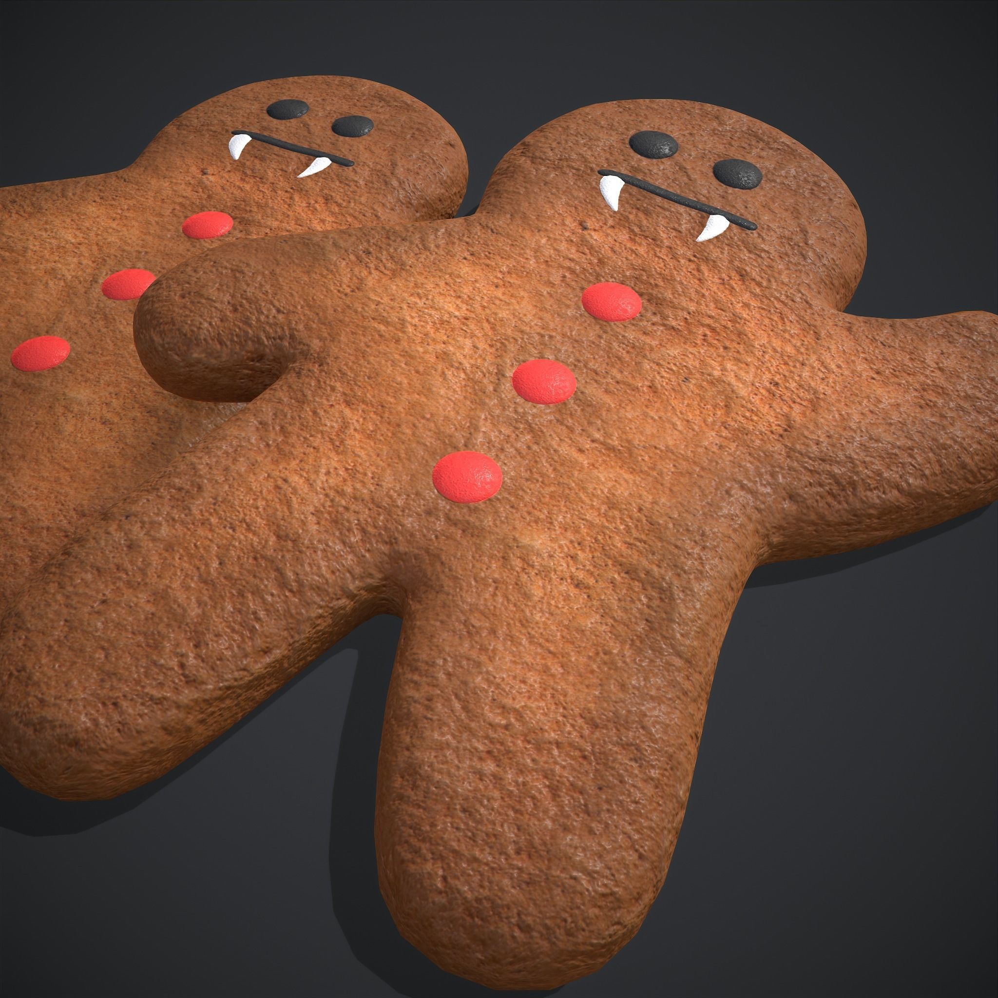 3D model Evil Ginger Bread Man VR / AR / low-poly | CGTrader