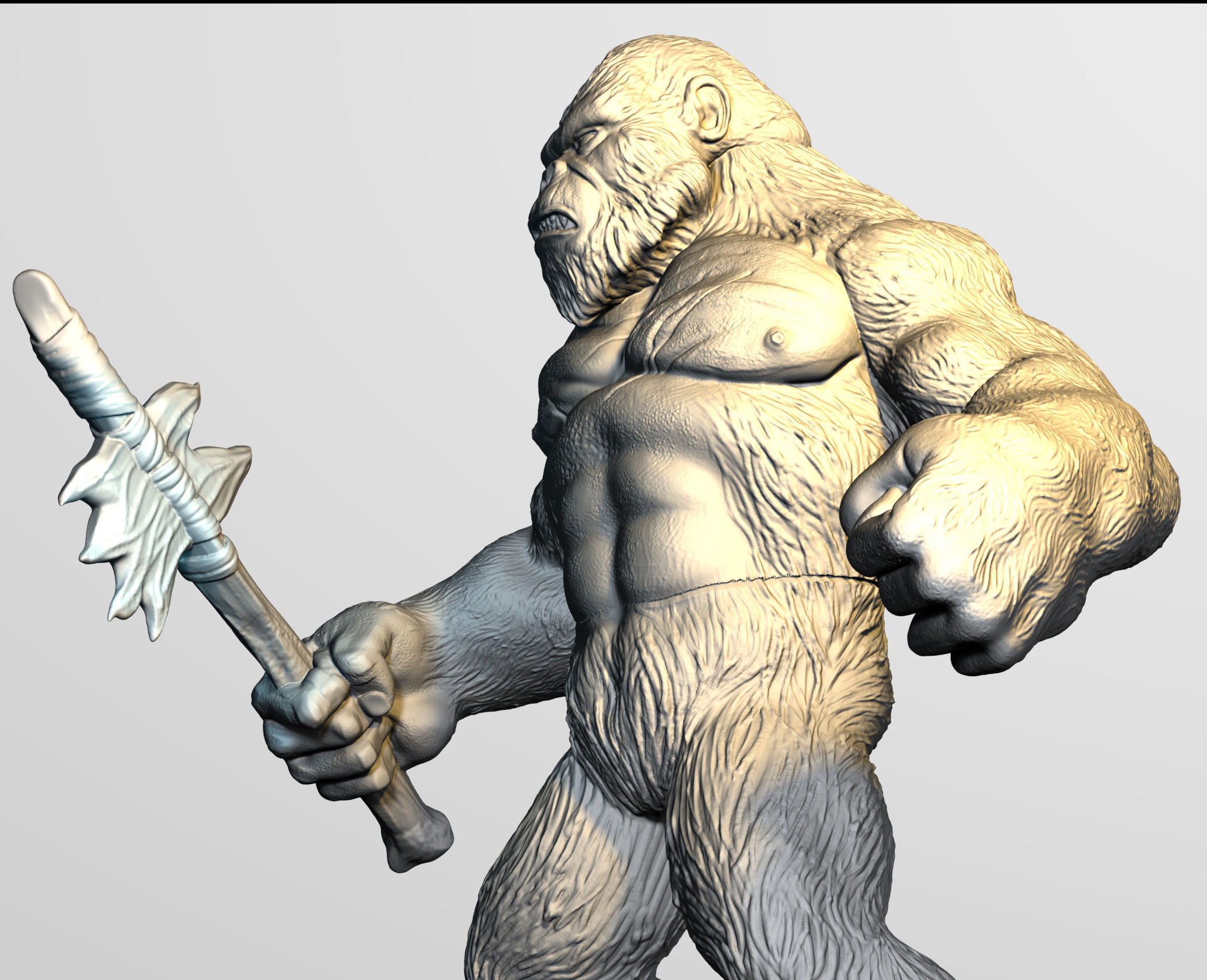 King Kong 3D model 3D printable | CGTrader