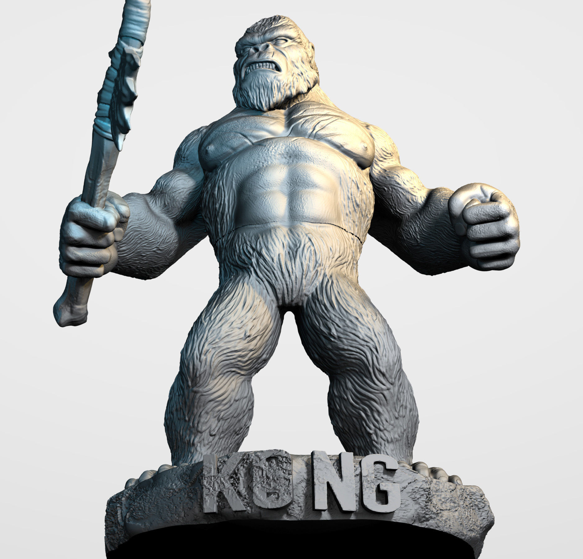 King Kong 3D model 3D printable | CGTrader