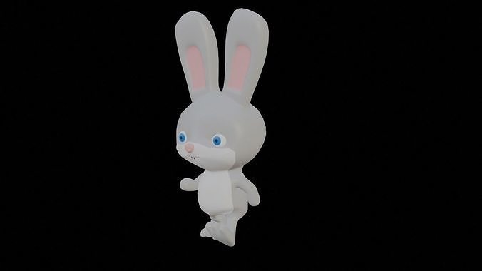 3D model Rabbit Character Lowpoly VR / AR / low-poly | CGTrader