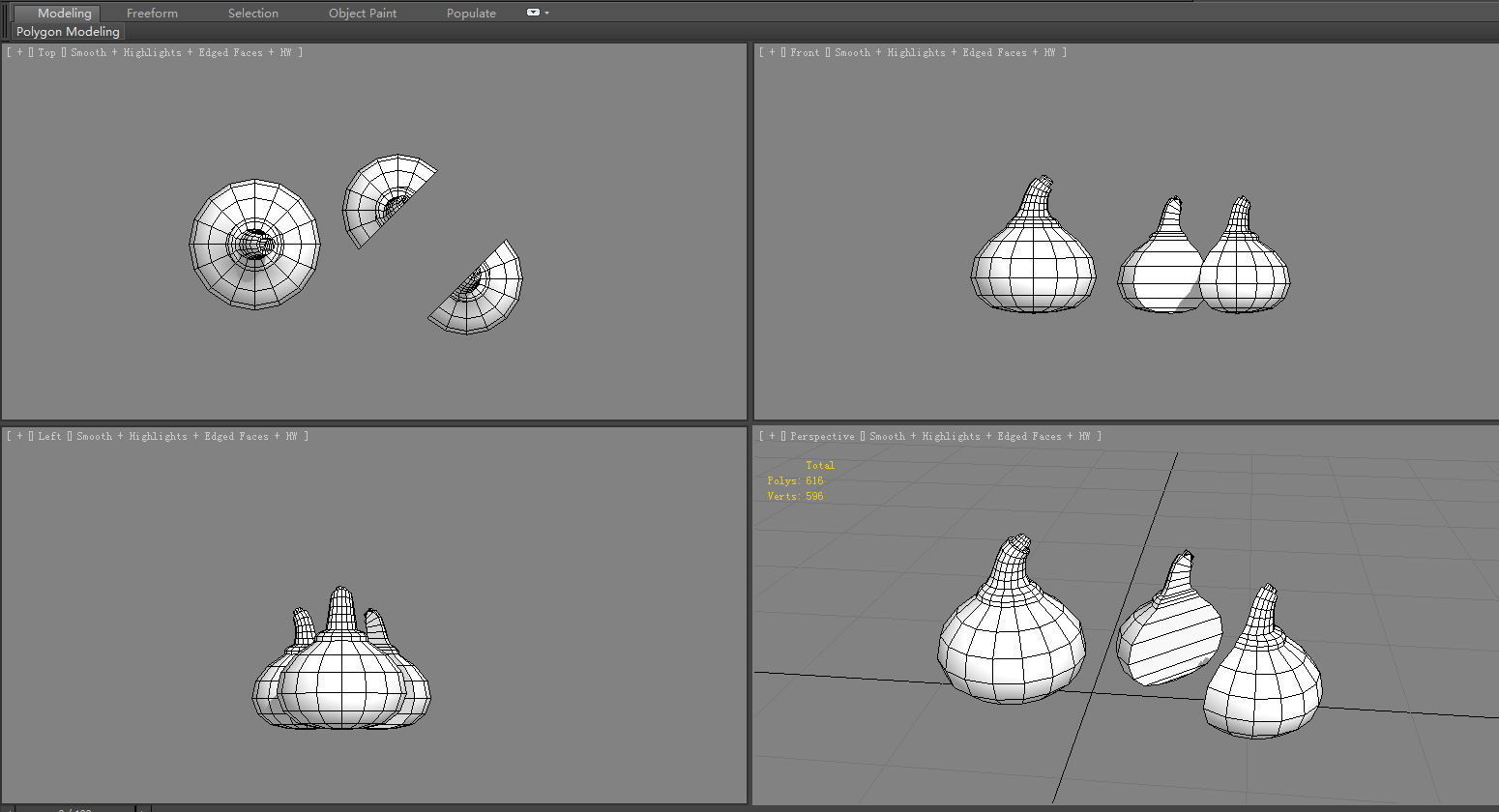 3D model Cartoon onion diced VR / AR / low-poly | CGTrader