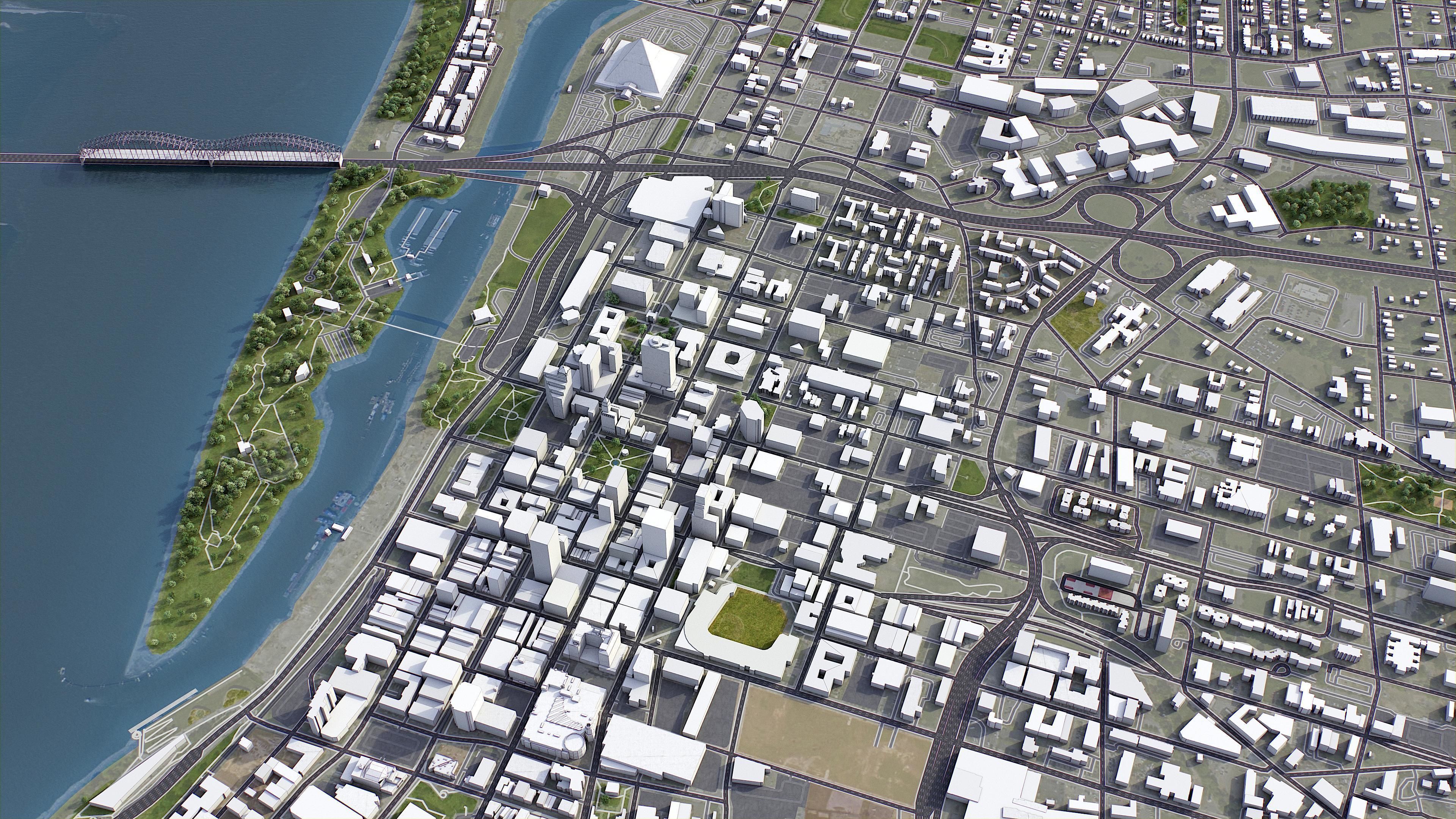 3D model Memphis VR / AR / low-poly | CGTrader