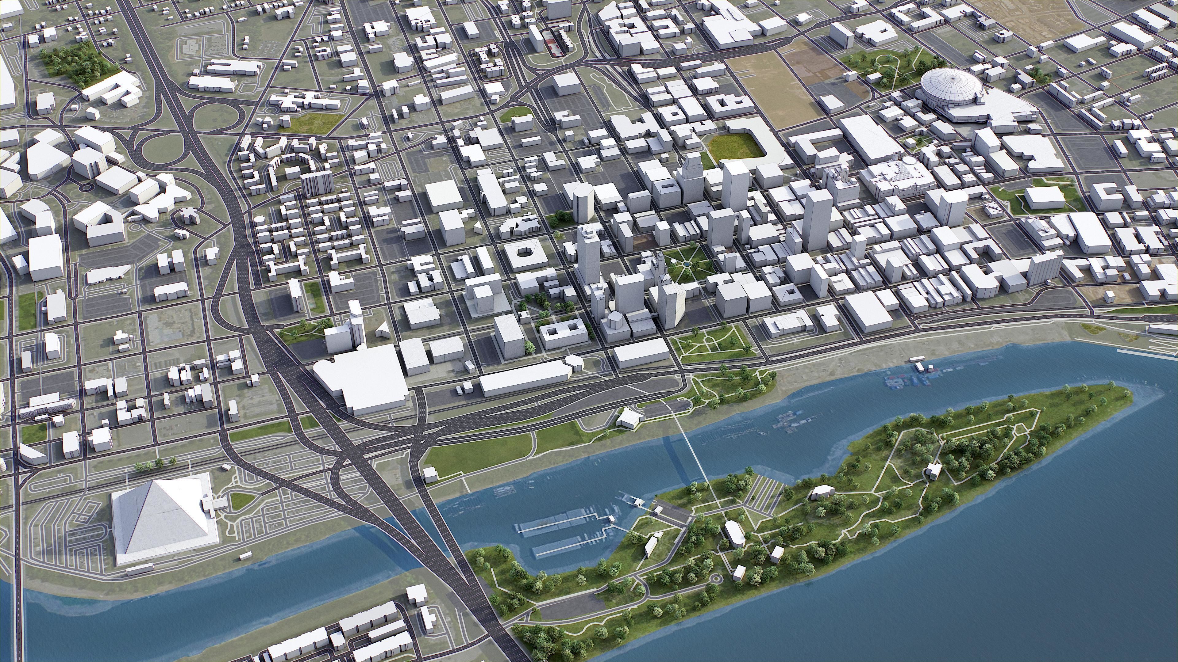 3D model Memphis VR / AR / low-poly | CGTrader