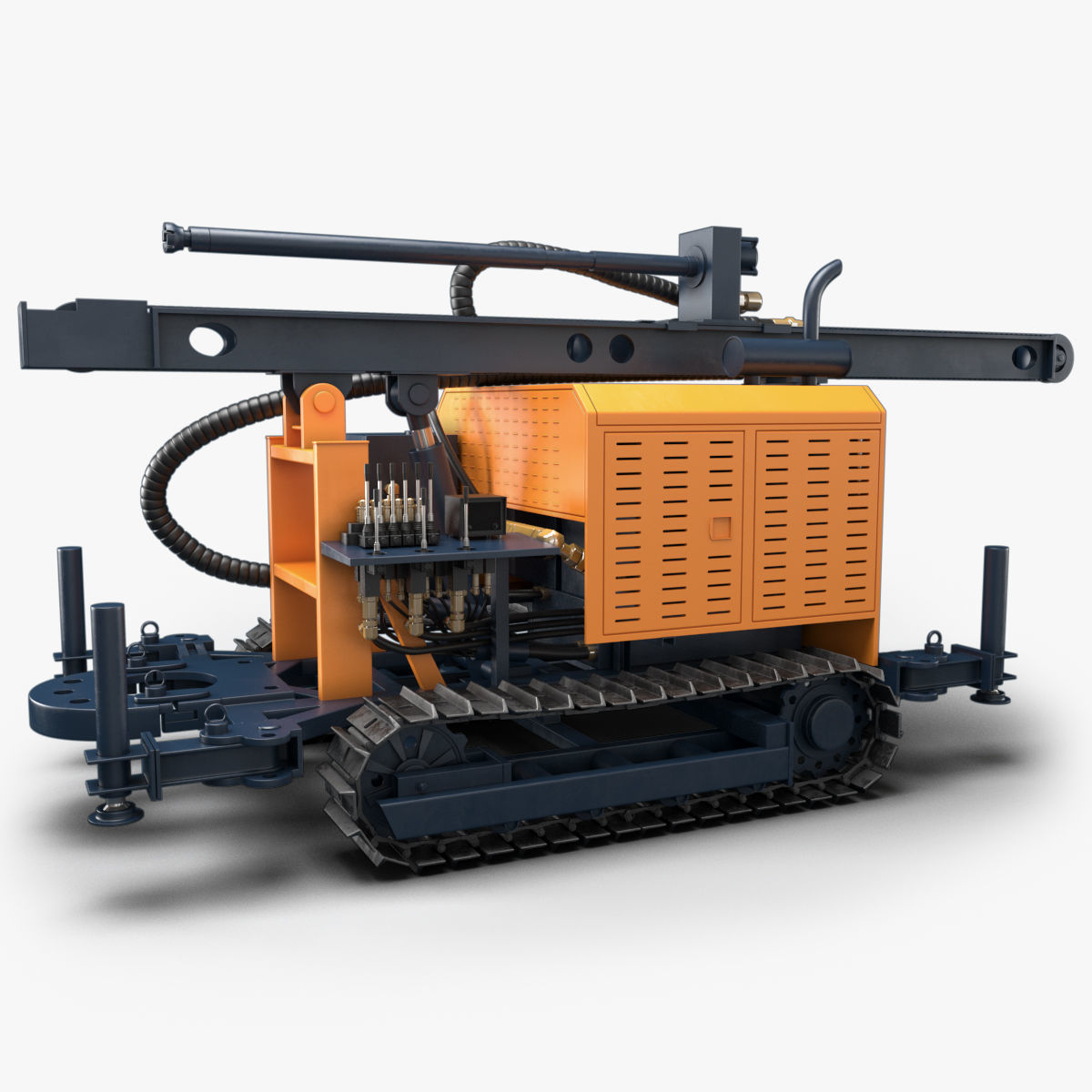 Drilling Rig 3D model rigged | CGTrader