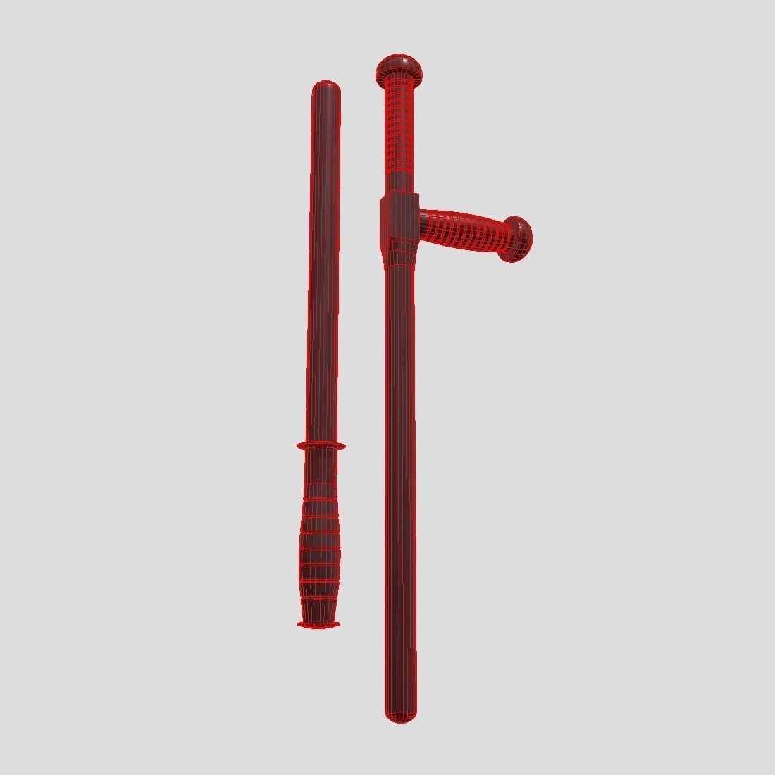3D model Police Baton Pack VR / AR / low-poly | CGTrader