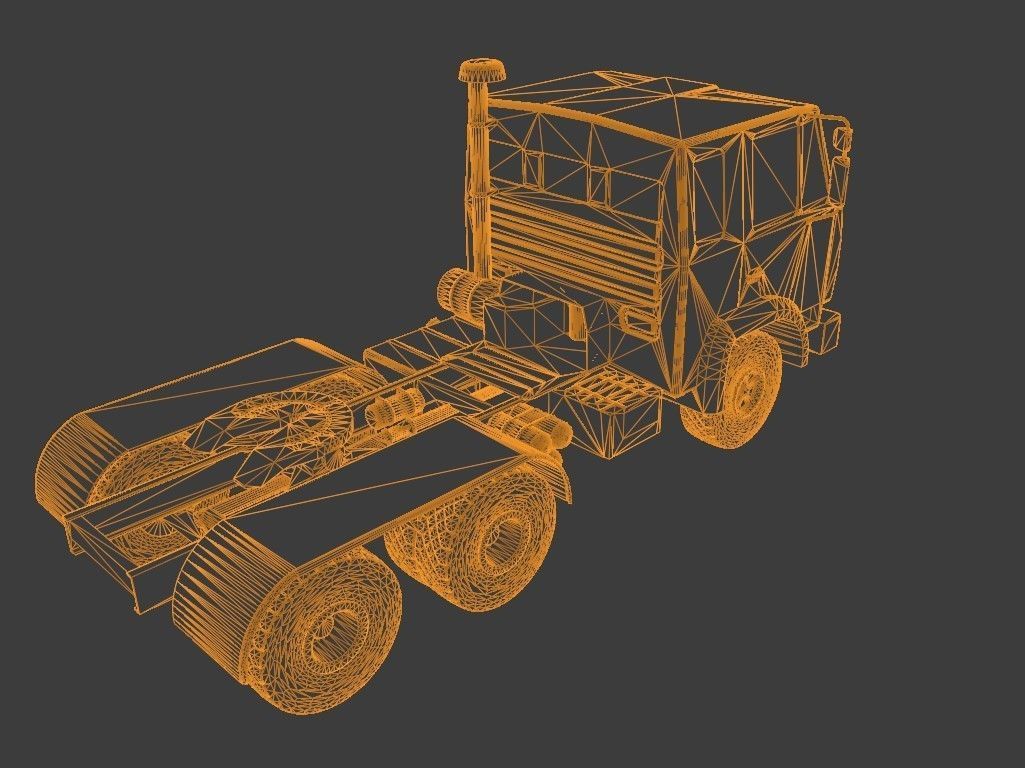 Tractor unit 3D model | CGTrader