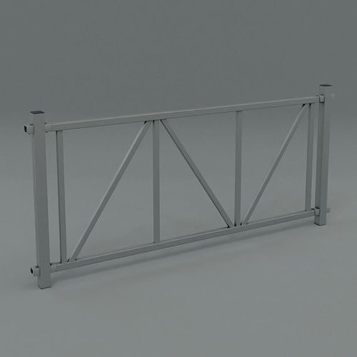 3D model Fence metal gate VR / AR / low-poly | CGTrader