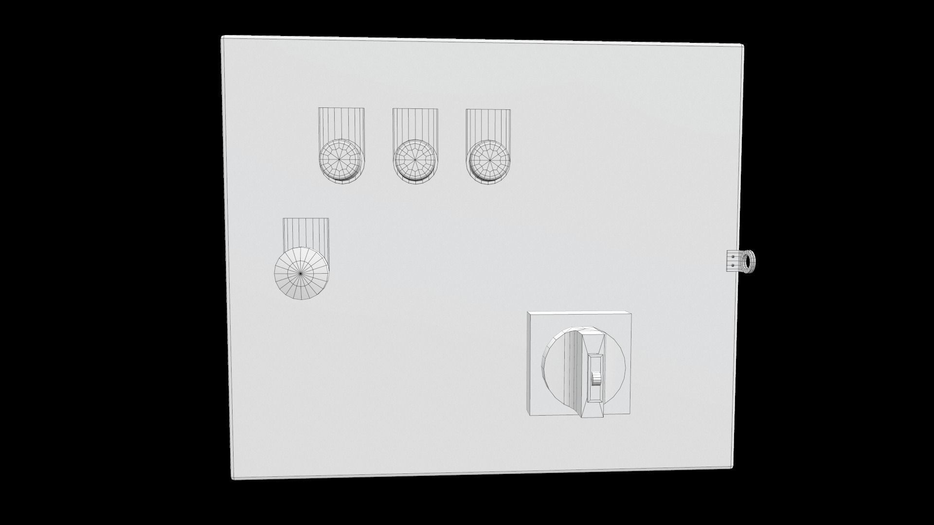 3D model Pannel control panel VR / AR / low-poly | CGTrader