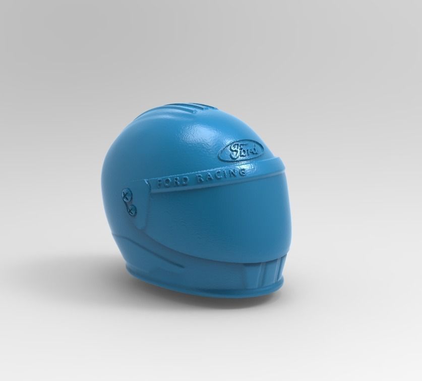 helmet ford classic car racing 3D model 3D printable | CGTrader