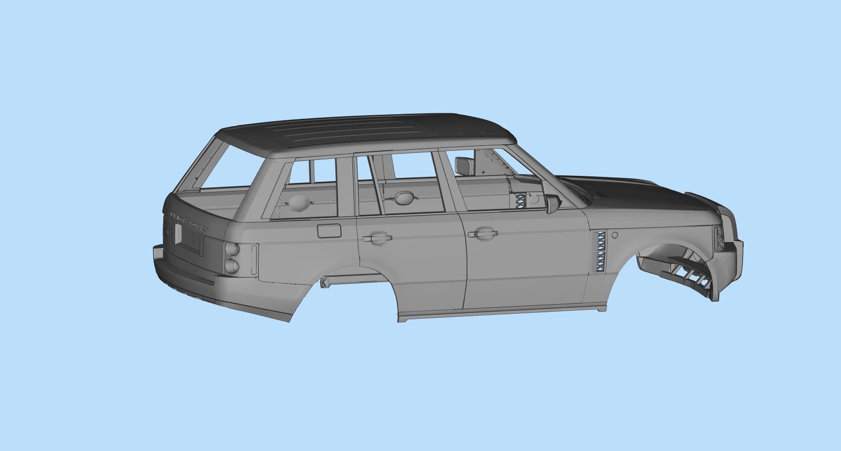 3D printed RC bodies Land Rover Range Rover 2005 3D model 3D printable ...