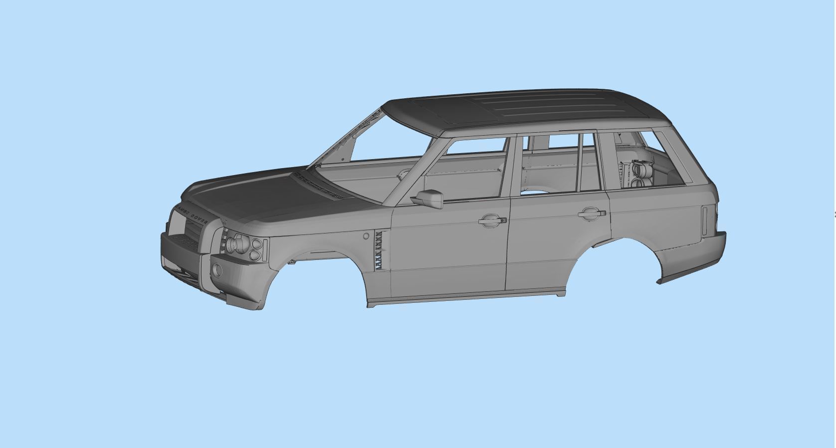 3D printed RC bodies Land Rover Range Rover 2005 3D model 3D printable ...