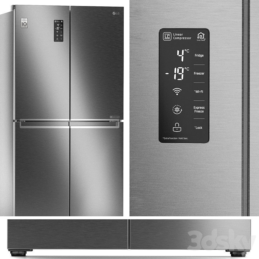 LG kitchen appliances set 4 3D model | CGTrader