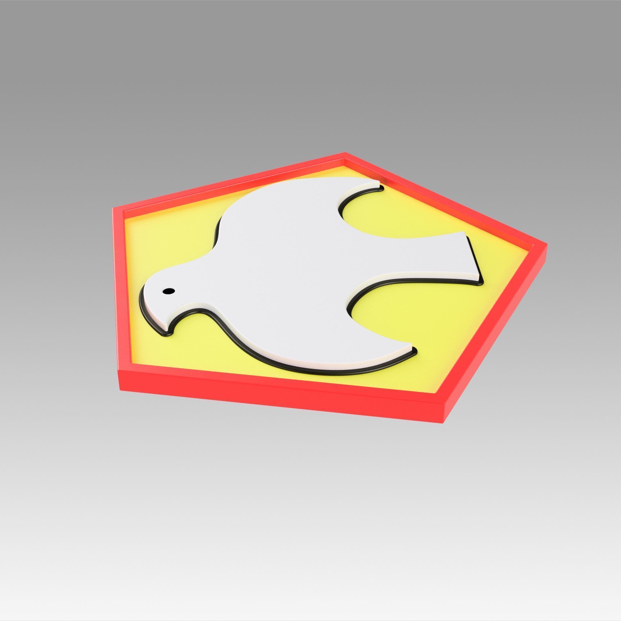 Peacemaker logo Emblem 3D model 3D printable | CGTrader