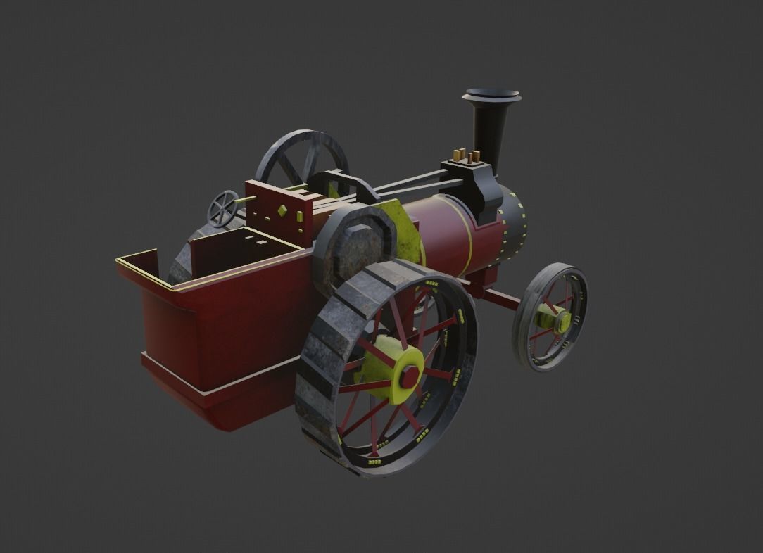 3D model Burrell Traction Engine VR / AR / low-poly | CGTrader