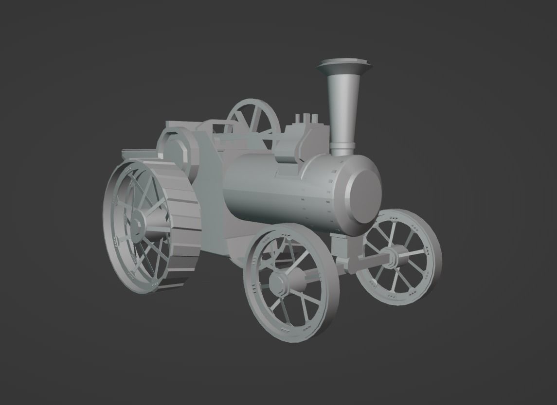 3D model Burrell Traction Engine VR / AR / low-poly | CGTrader