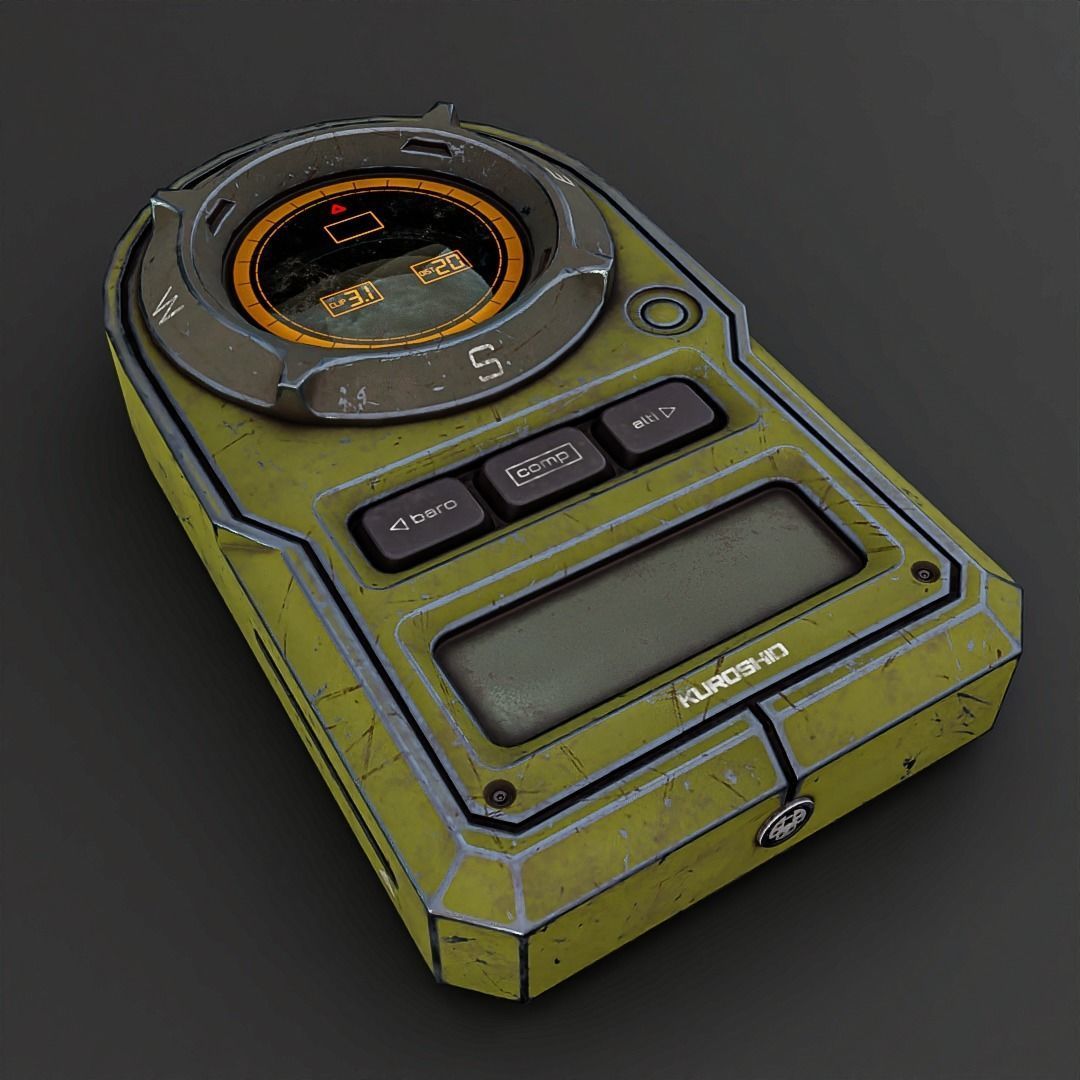 Cyberpunk GPS Tracker - Low Poly free 3D model | CGTrader