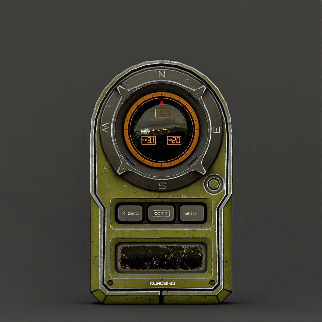 Cyberpunk GPS Tracker - Low Poly free 3D model | CGTrader