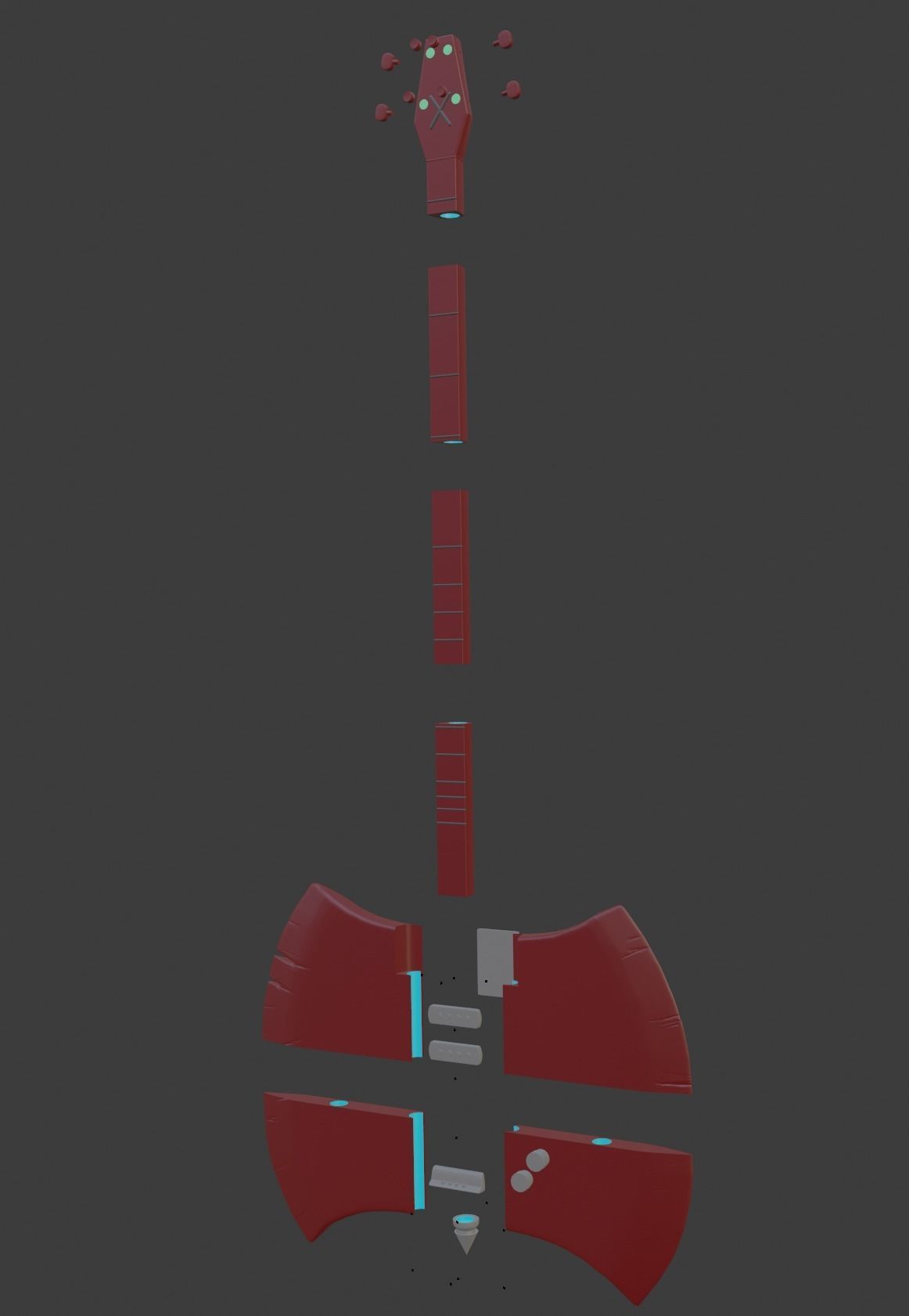 Marceline Axe Bass 3D Model - Adventure Time Cosplay 3D model 3D ...
