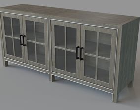 Lowrey 4 Door Credenza 3D model CGTrader