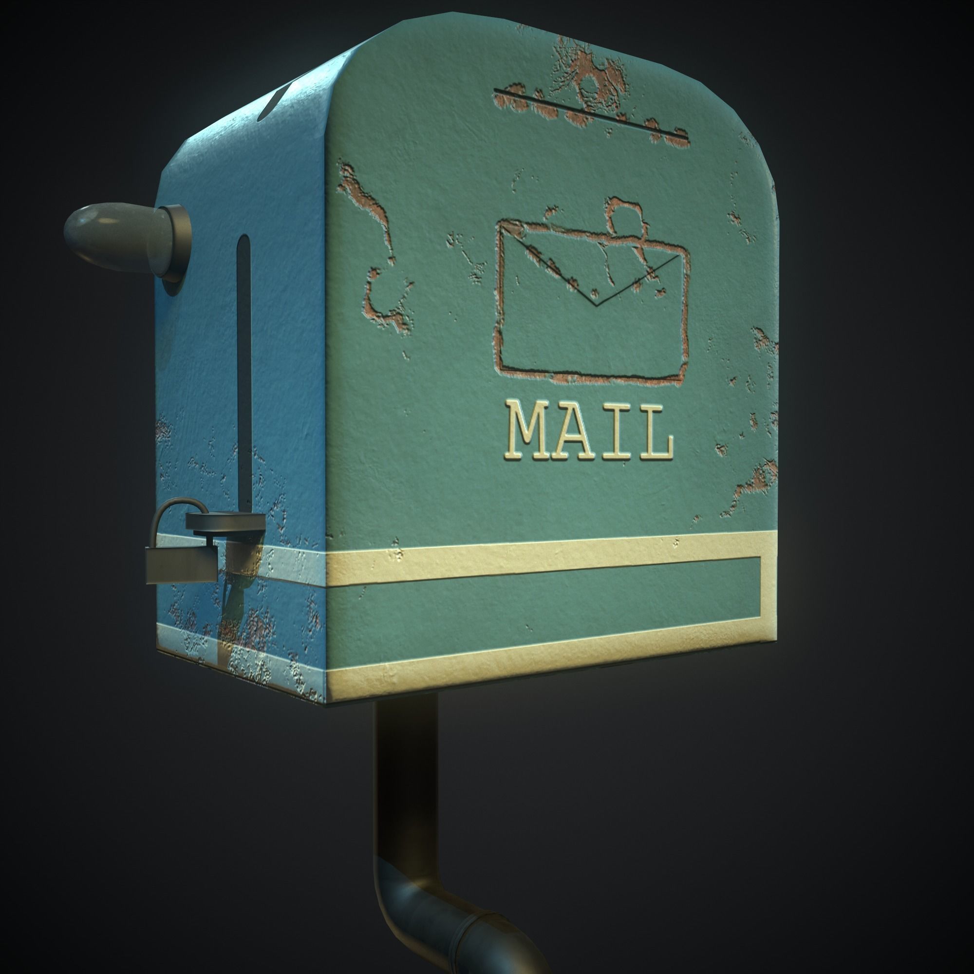 3D model Retro toaster mail box VR / AR / low-poly | CGTrader