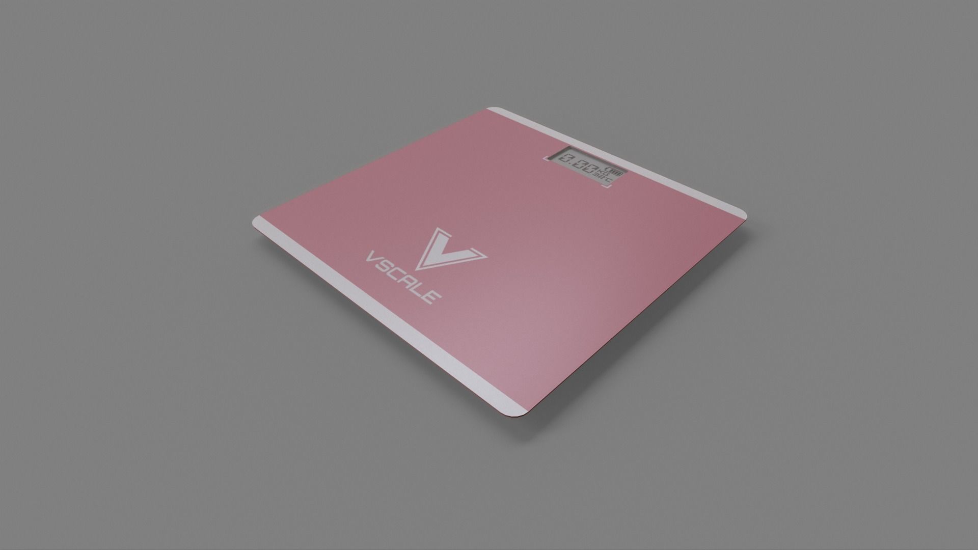 3D model PBR Personal Digital Body Weight Scale VR / AR / low-poly ...