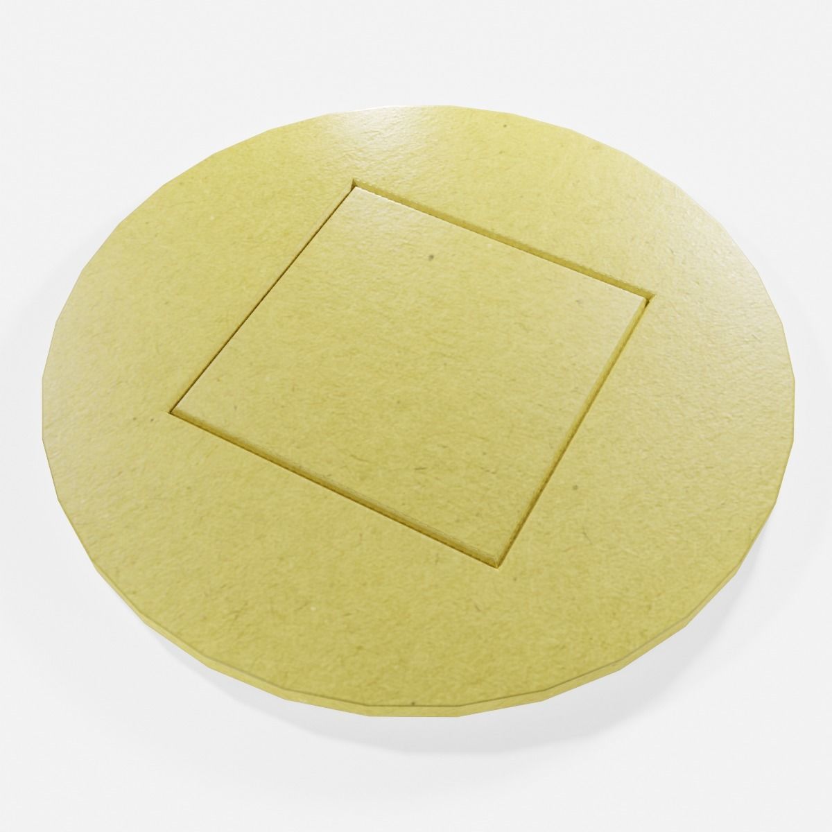 3D model Dalgona Cookie Square Squid Game Cookies VR / AR / low-poly ...