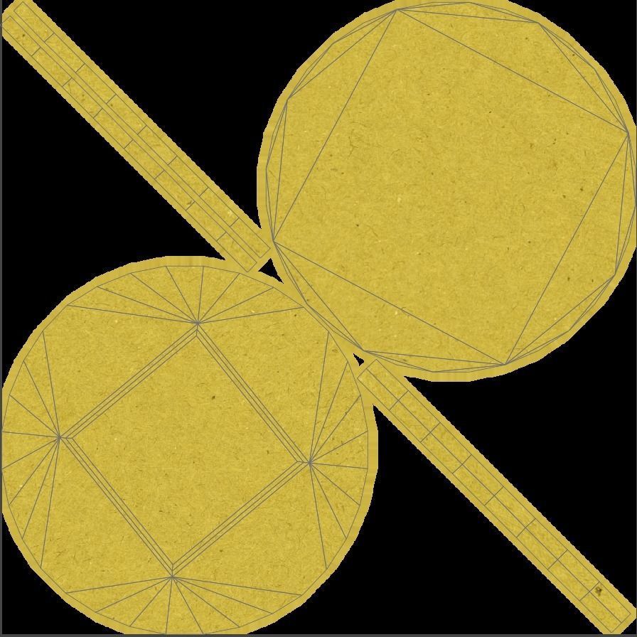 3D model Dalgona Cookie Square Squid Game Cookies VR / AR / low-poly ...